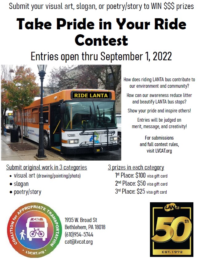 Take Pride in Your Ride Contest 2022 | CAT-Coalition for Appropriate ...